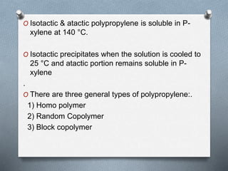 Polypropylene | PPTX
