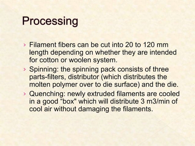 Polypropylene fiber slides | PPTX