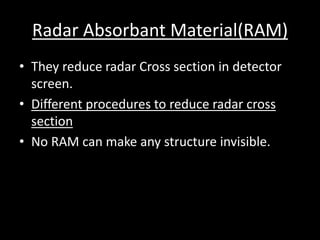 Polypyrrole as radar absorbent material(RAM) | PPTX