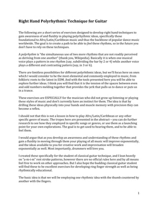 Right Hand Polyrhythmic Technique | PDF