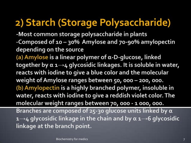 Polysaccharides | PPTX | Chemistry | Science
