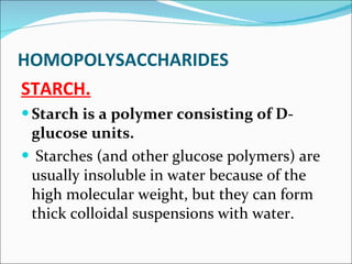 Polysaccharides | PPT
