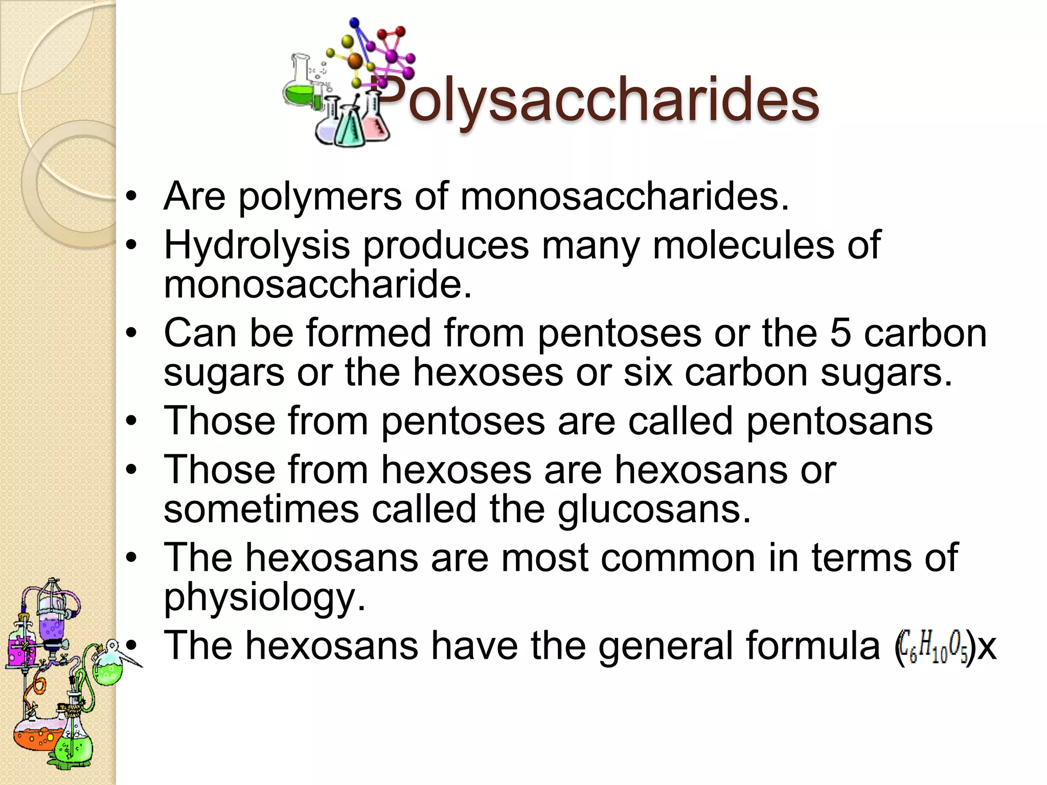 Polysaccharides | PPTX | Chemistry | Science