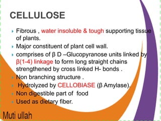 Poly saccharides(inulin,dietary fiber,glycemic index) | PPT