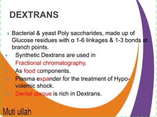 Poly saccharides(inulin,dietary fiber,glycemic index) | PPTX