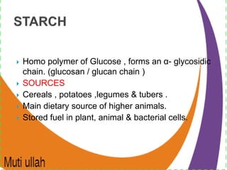Poly saccharides(inulin,dietary fiber,glycemic index) | PPTX