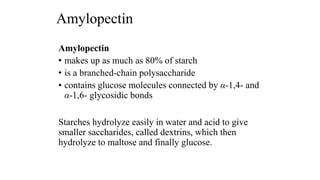 Polysaccharides | PPTX