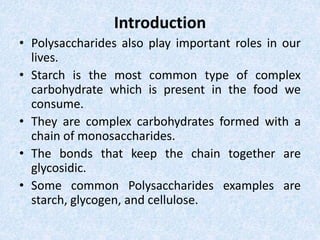 Polysaccharides.ppt | Chemistry | Science
