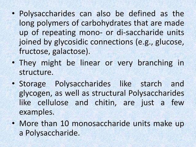 Polysaccharides.ppt | Chemistry | Science
