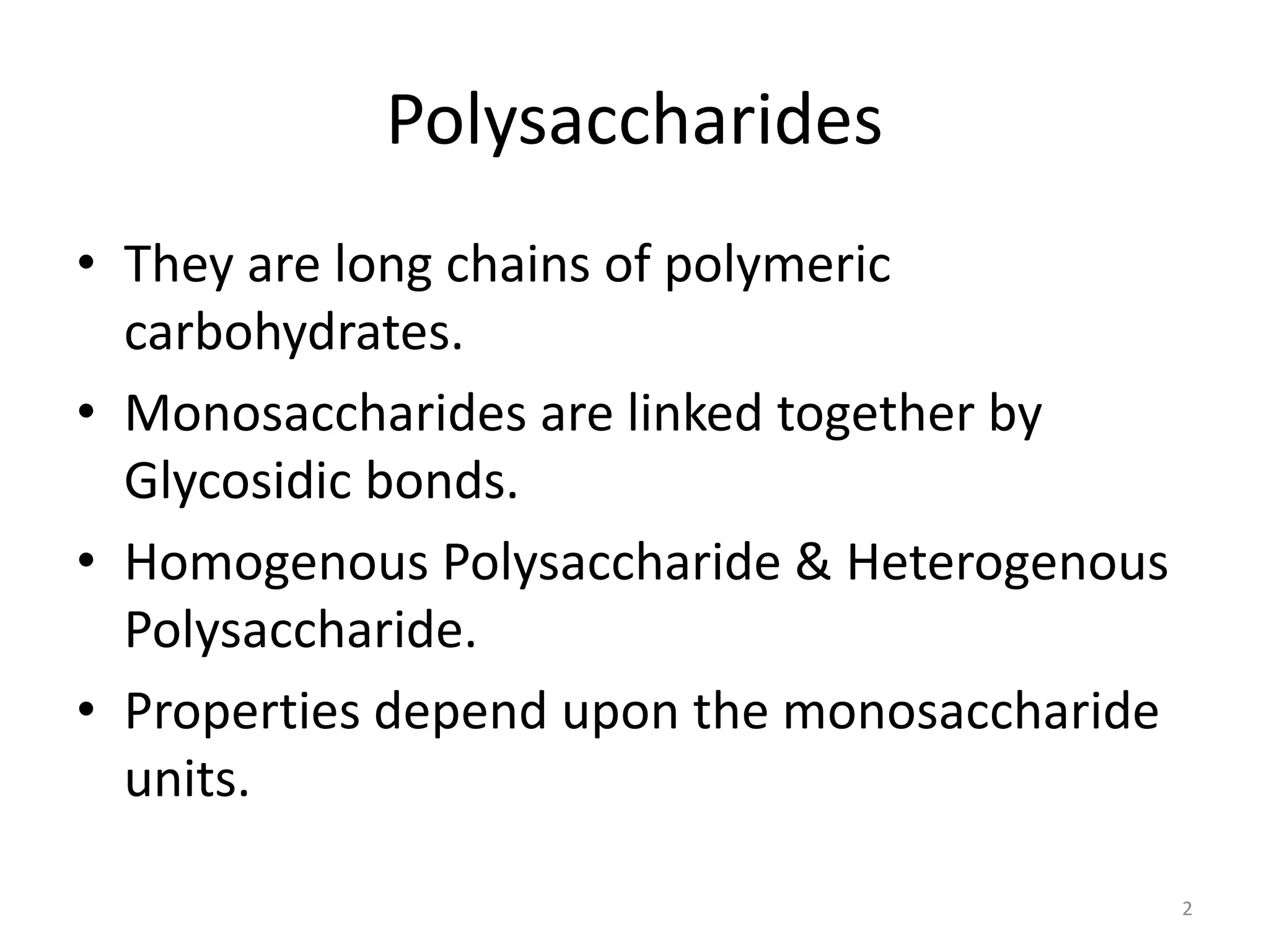 Polysaccharides Xanthan gum & other examples | PPTX