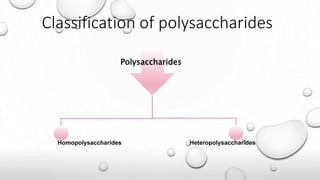 Polysaccharides presentation | PPTX