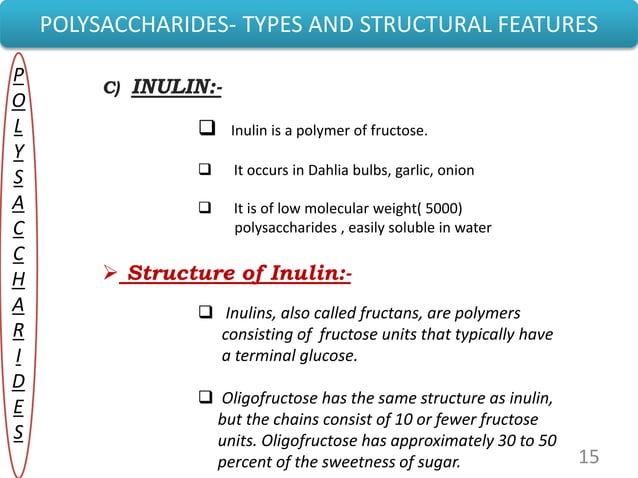 Polysaccharides types and Structural Features | PPTX