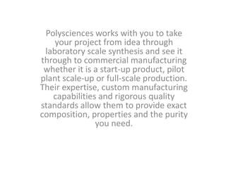 Polysciences | PPT