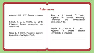 Polysemy examples and its types simple report .pptx