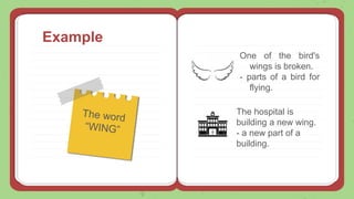 Polysemy examples and its types simple report .pptx