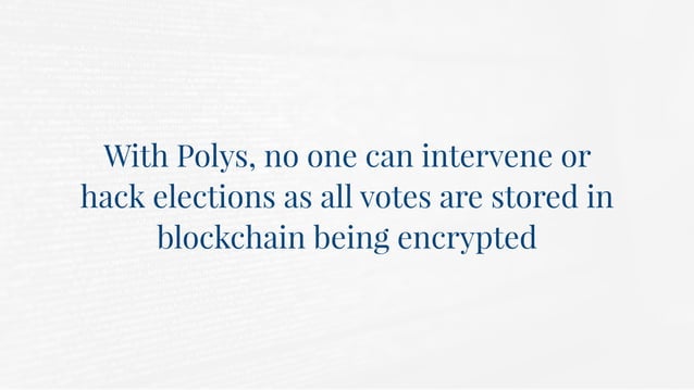 Polys | Online voting system | PPT Polys | Online voting system | PPT