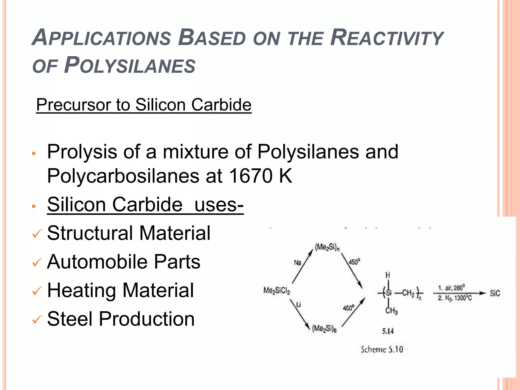 Polysilane application | PPTX