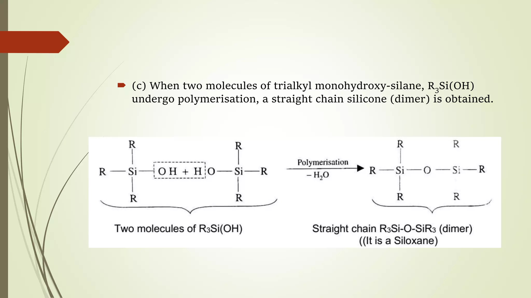 Polysiloxanes,... preparation and properties by Dr. Salma Amir | PPTX
