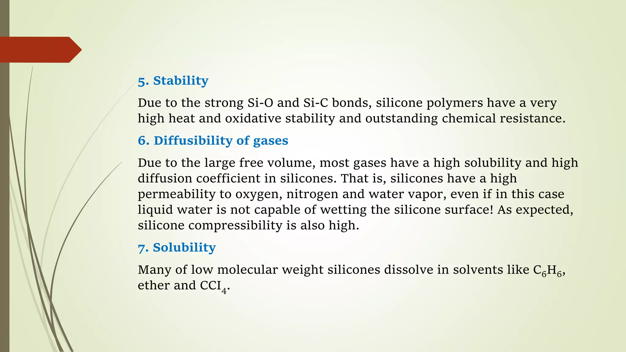 Polysiloxanes,... preparation and properties by Dr. Salma Amir | PPTX