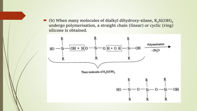Polysiloxanes,... preparation and properties by Dr. Salma Amir | PPTX