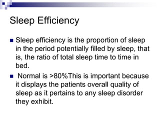 Polysomnogram interpretation by dr md abdullah saleem | PPTX