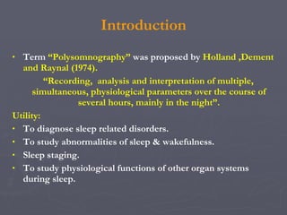 Polysomnography: recording and sleep staging | PPT