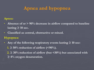 Polysomnography: recording and sleep staging | PPT