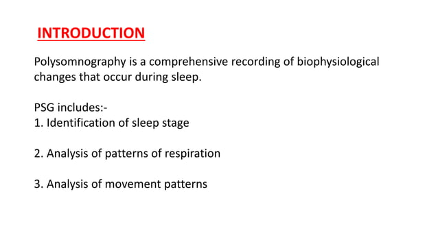 Polysomnography | PPTX