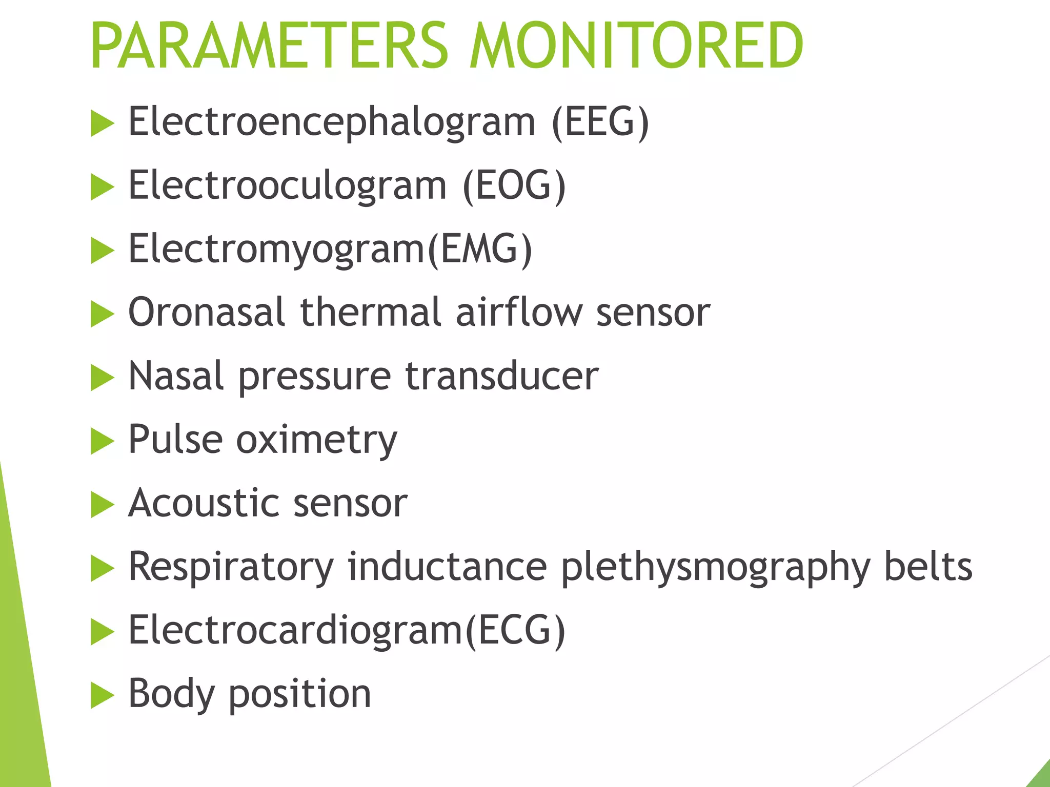 Polysomnography (sleep study) | PPTX
