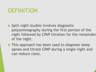 Polysomnography (sleep study) | PPTX