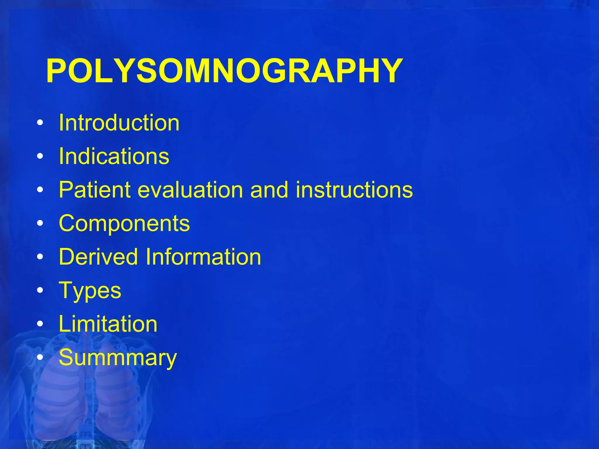 Polysomnography | PPTX