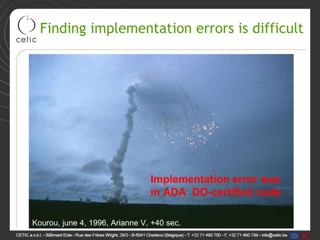 Polyspace CETIC presentation | PPT | Programming Languages | Computing