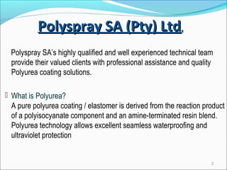 Polyspray polyurea | PPT