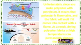 POLYESTER FABRIC- Synthetic Fibers and Plastics Class VIII - Biology ...
