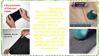 POLYESTER FABRIC- Synthetic Fibers and Plastics Class VIII - Biology ...