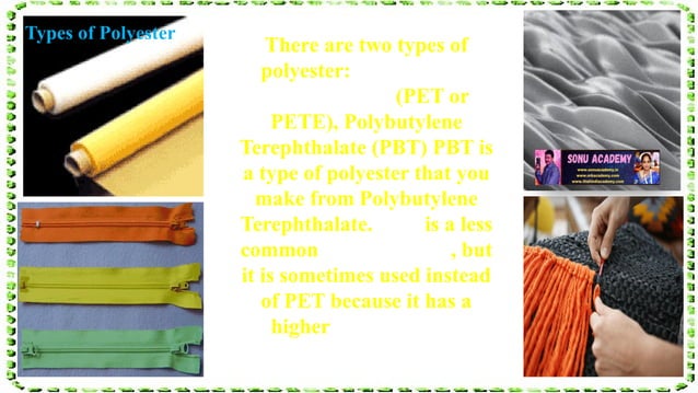 POLYESTER FABRIC- Synthetic Fibers and Plastics Class VIII - Biology ...