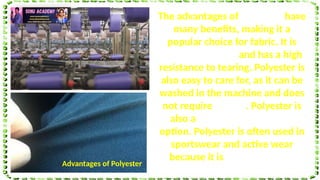 POLYESTER FABRIC- Synthetic Fibers and Plastics Class VIII - Biology ...
