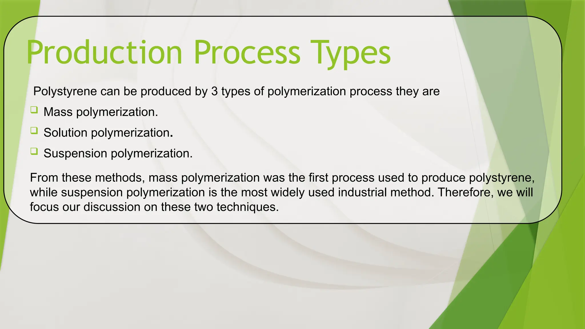 Polystyrene a Magnificent Industrial Polymer | PPTX