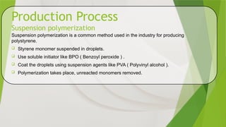 Polystyrene a Magnificent Industrial Polymer | PPTX