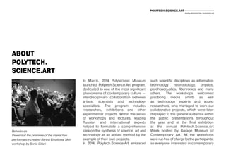 Polytech.Science.Art 2014 program review | PPT
