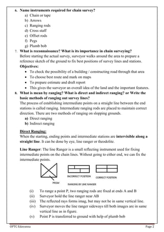 Surveying - Module I - Introduction to surveying | PDF
