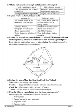 Surveying - Module I - Introduction to surveying | PDF