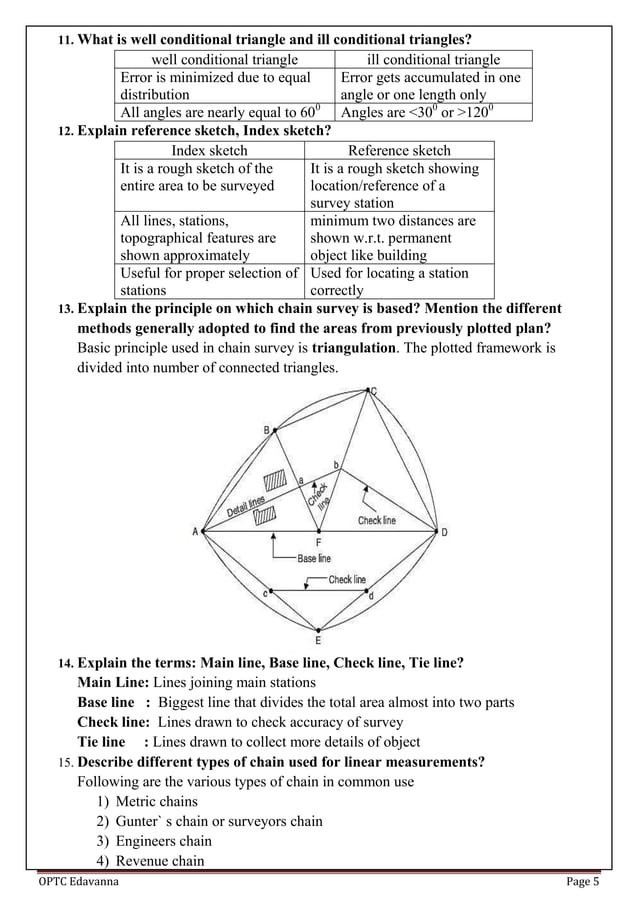 Surveying - Module I - Introduction to surveying | PDF