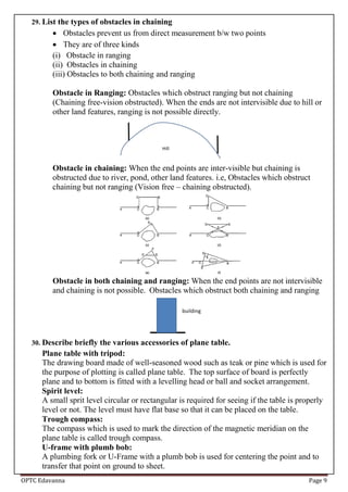 Surveying - Module I - Introduction to surveying | PDF