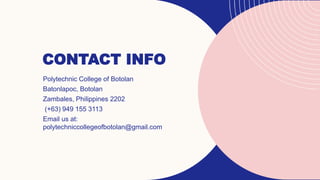 POLYTECHNIC COLLEGE OF BOTOLAN.pptx