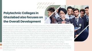 Polytechnic Colleges in Ghaziabad also focuses on the Overall Development.pdf