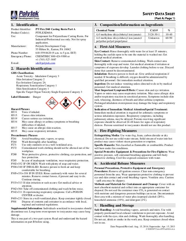PT Flex D60 Casting Resin Part A | PDF