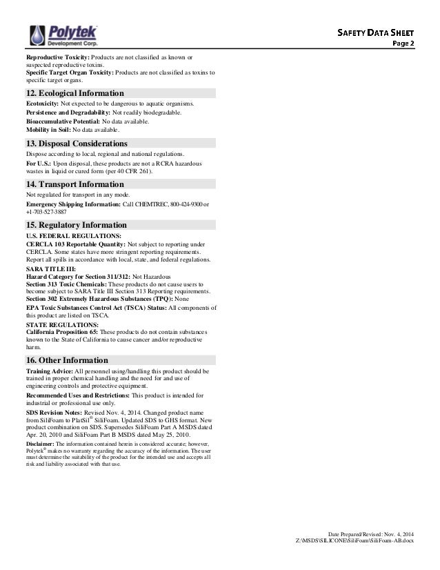 PlatSil® SiliFoam Part A | PDF