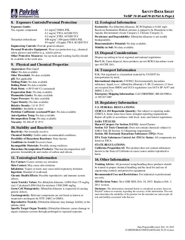 TinSil® 70-20 Silicone Rubber Part A | PDF