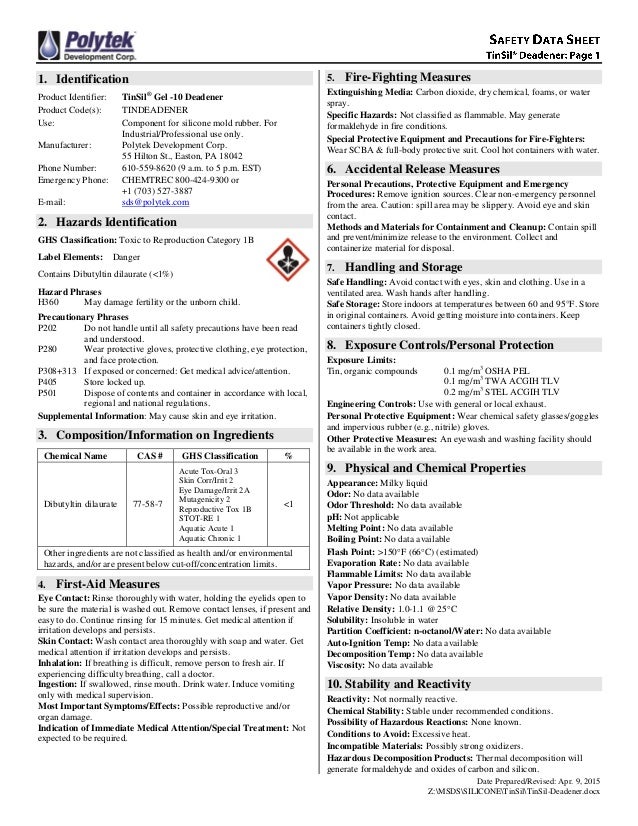 TinSil® Gel -10 Deadener | PDF